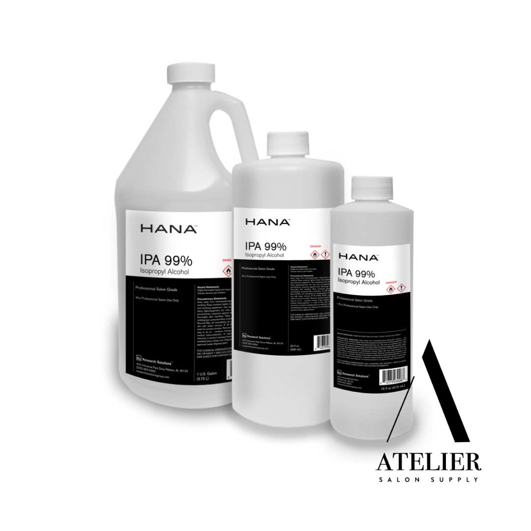 HANA 99% Alcohol – Atelier Salon Supply